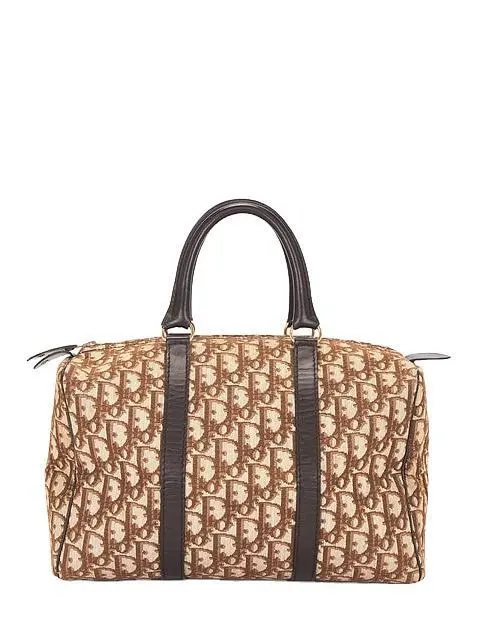 FWRD RENEW Dior Trotter Mini Boston Bag - Brown