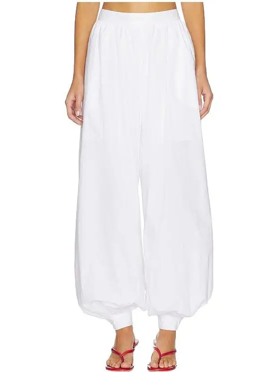 ROTATE BY BIRGER CHRISTENSEN Balloon Pleated Pants - Bright White