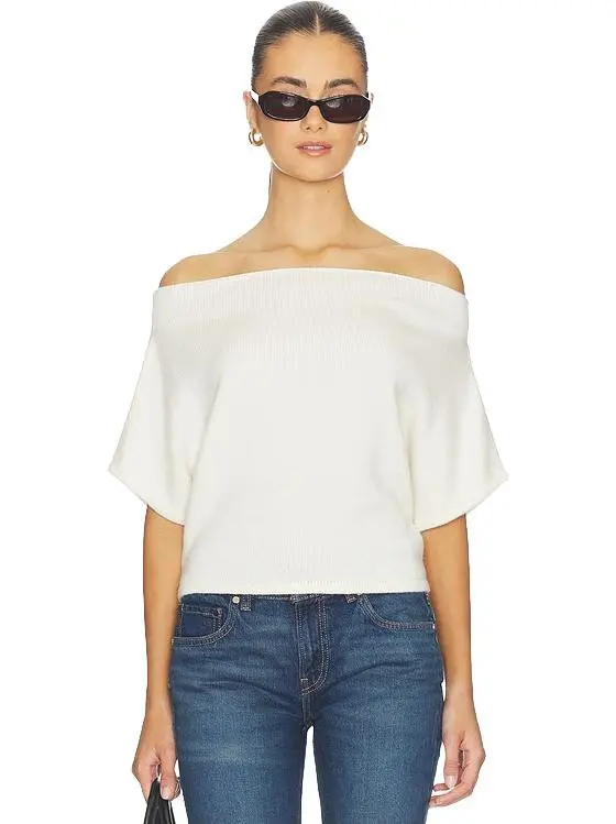 EB DENIM Dahlia Shrug Top - Ivory