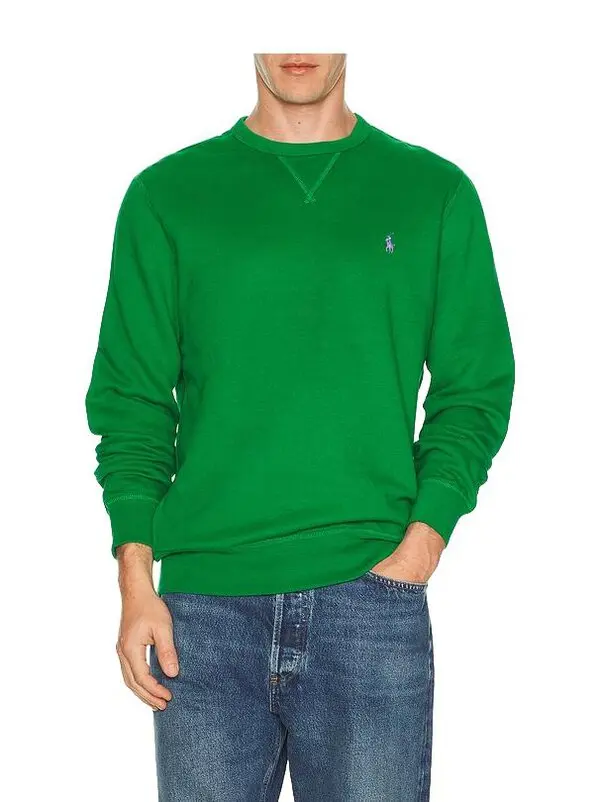 Polo Ralph Lauren Long Sleeve Rl Fleece Crewneck Sweatshirt - Cruise Green