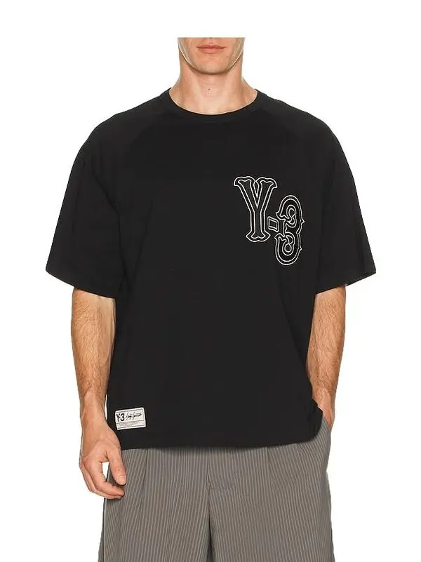 Y3 El5 Gfx Tee - Black