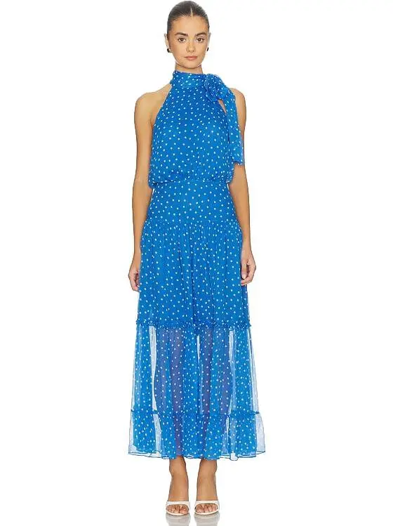 Rixo Abi Dress - Layla Dot Blue