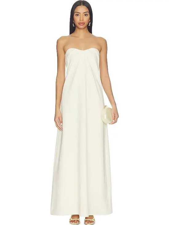 ALL THE WAYS Libertee Strapless Maxi Dress - Ivory