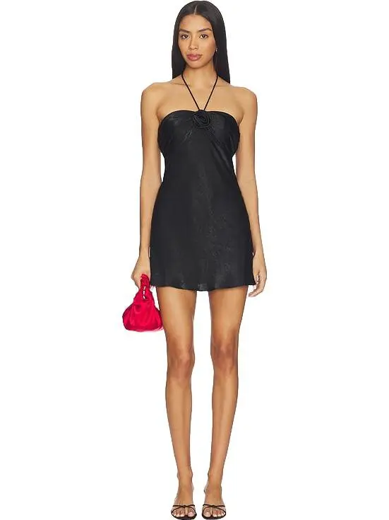 MORE TO COME Arie Mini Dress - Black