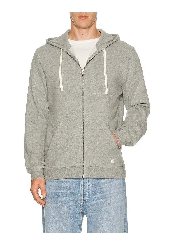 Marine Layer Cloud 9 Full Zip Hoodie - Heather Grey