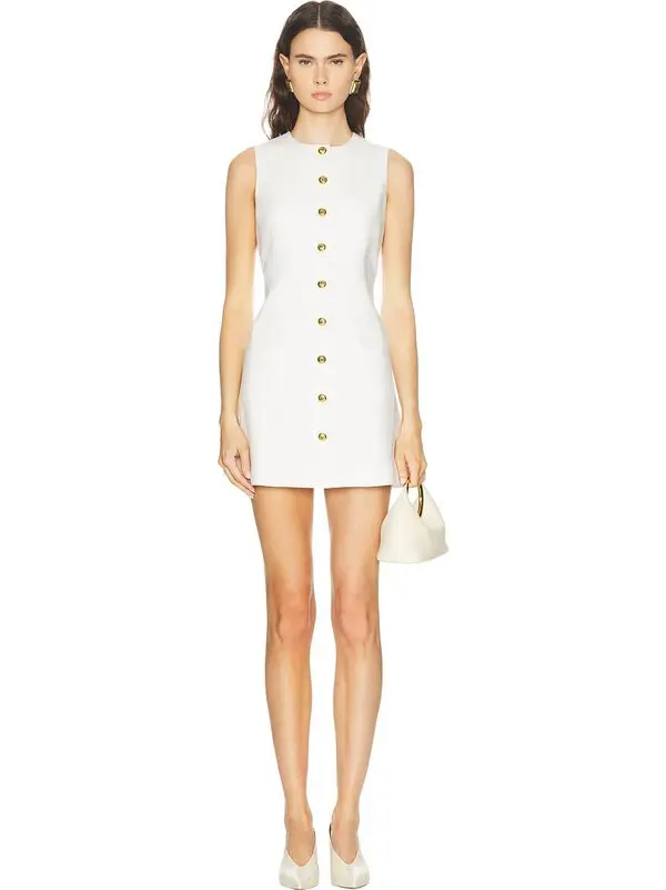 SANS FAFF Eclat Linen Mini Dress - White