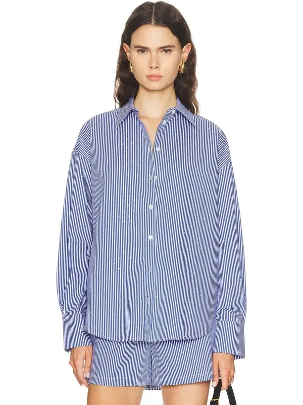 SANS FAFF Cannes Shirt - Diamond Blue Stripes