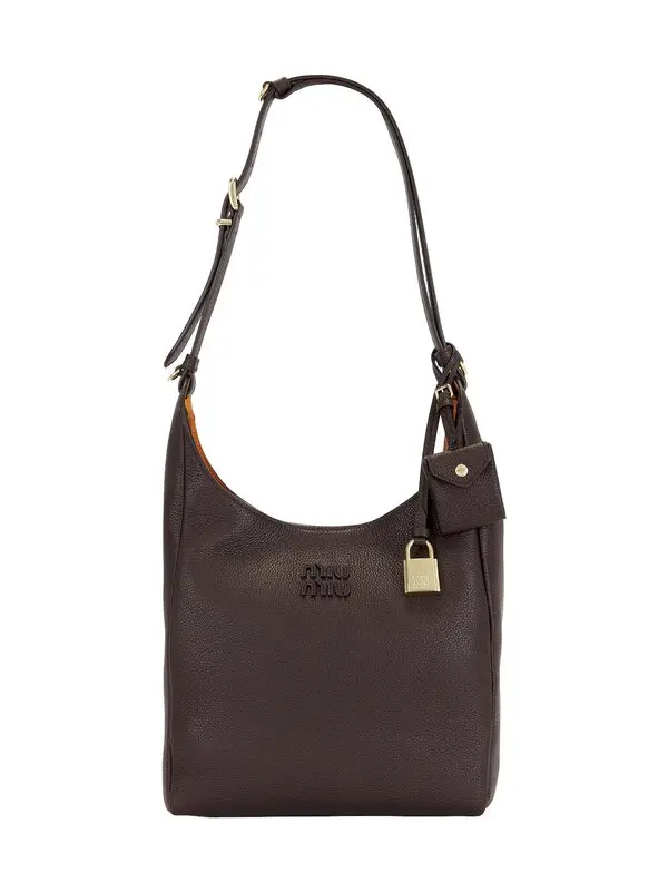 Miu Miu Vitello Phenix Shoulder Bag - Moro & Papaya