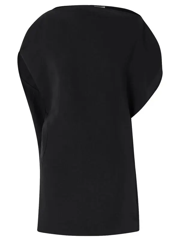 Khaite Erin Organza Mini Dress - Black