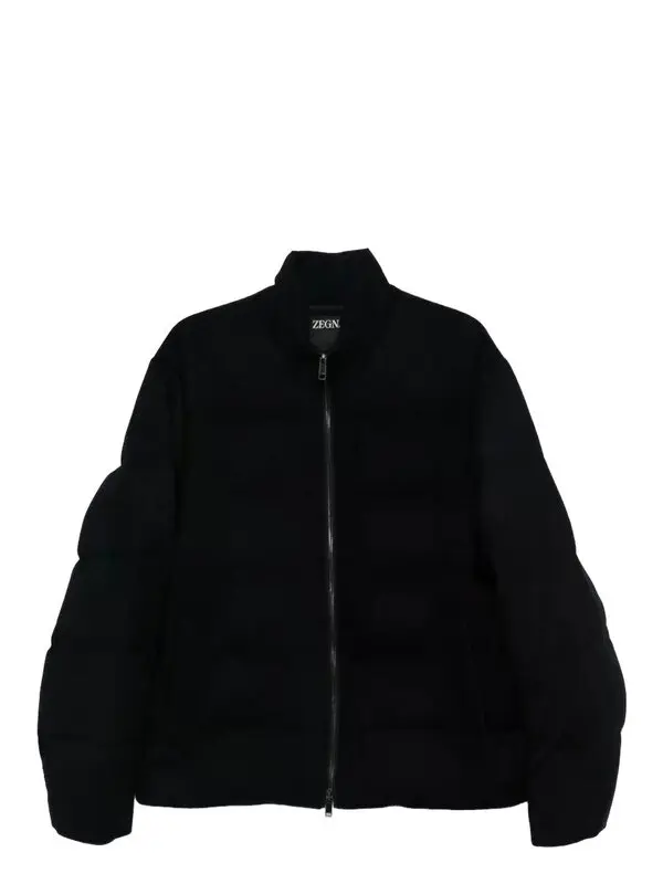 Zegna Zip-fastening Long-sleeve Jacket - Blue