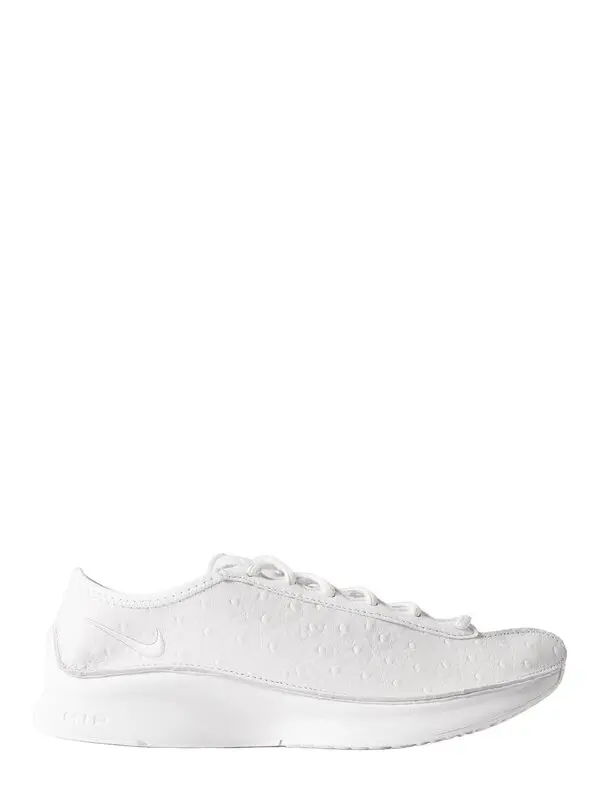 Nike Air Superfly Ostrich-effect Leather Sneakers - Neutrals