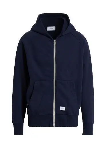 SHOE Cotton French Terry Zip-up Hoodie - Navy