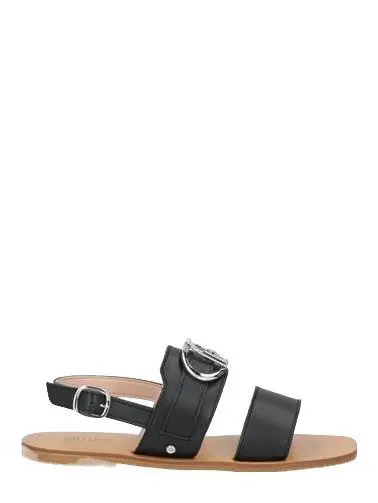LIU •JO Calfskin Sandals - Black
