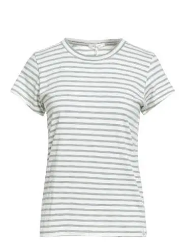 Rag & Bone Pima Cotton Striped T-shirt - Green