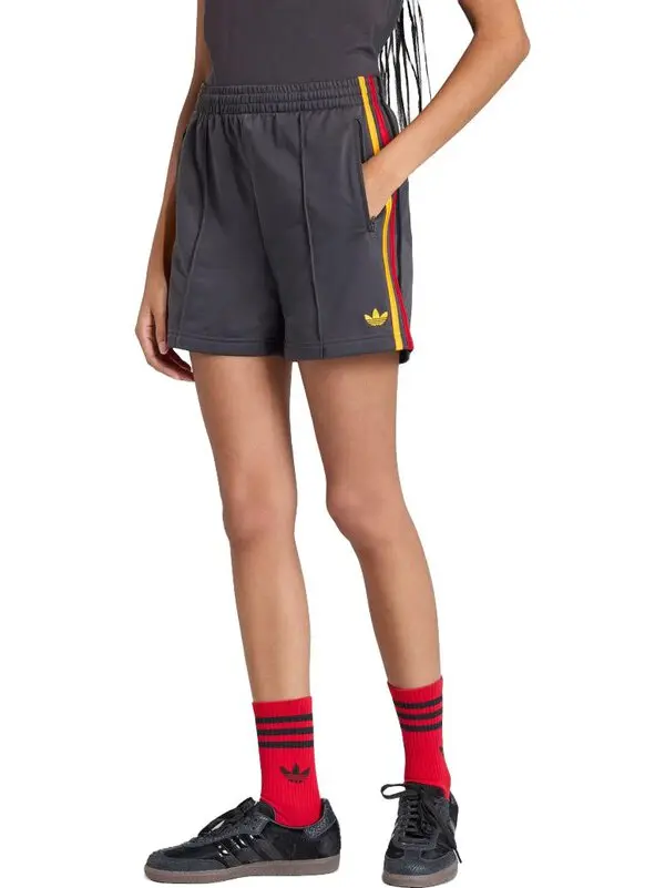 Adidas Firebird Classic Shorts - Utility Black / Collegiate Gold / Power Red / Black