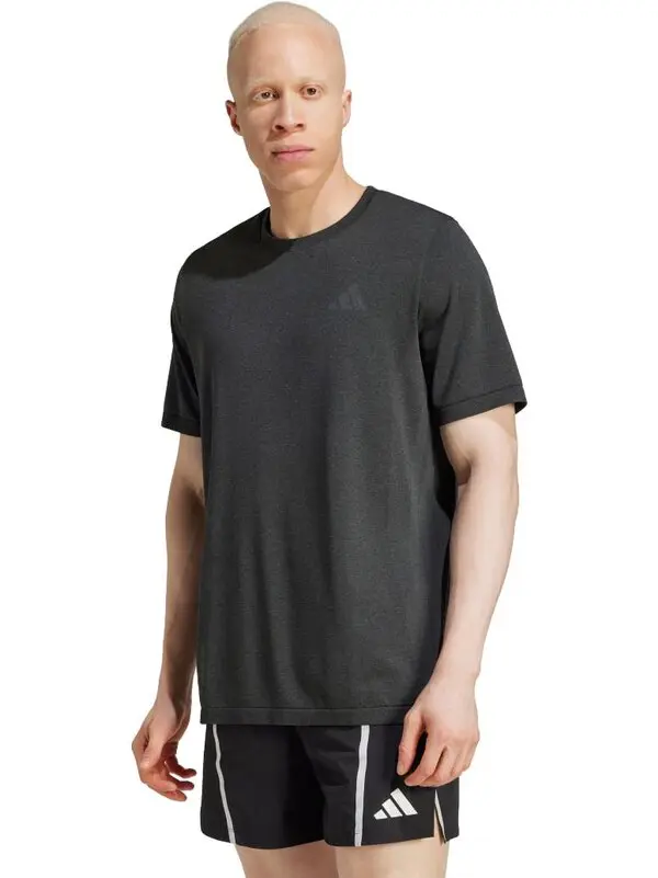 Adidas Train Essentials Structure Tee - Black / Grey Six