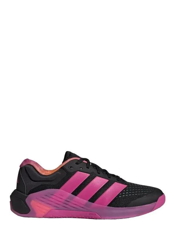 Adidas Dropset 4 Power Training Sneakers - Core Black / Semi Lucid Fuchsia / Lucid Tangerine