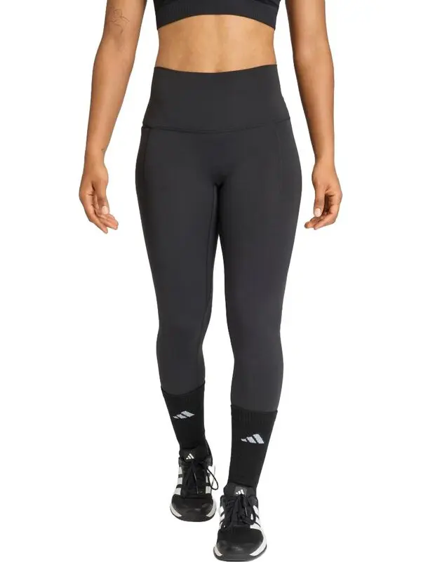 Adidas 3-stripes Studio All Me 7/8 Leggings - Black
