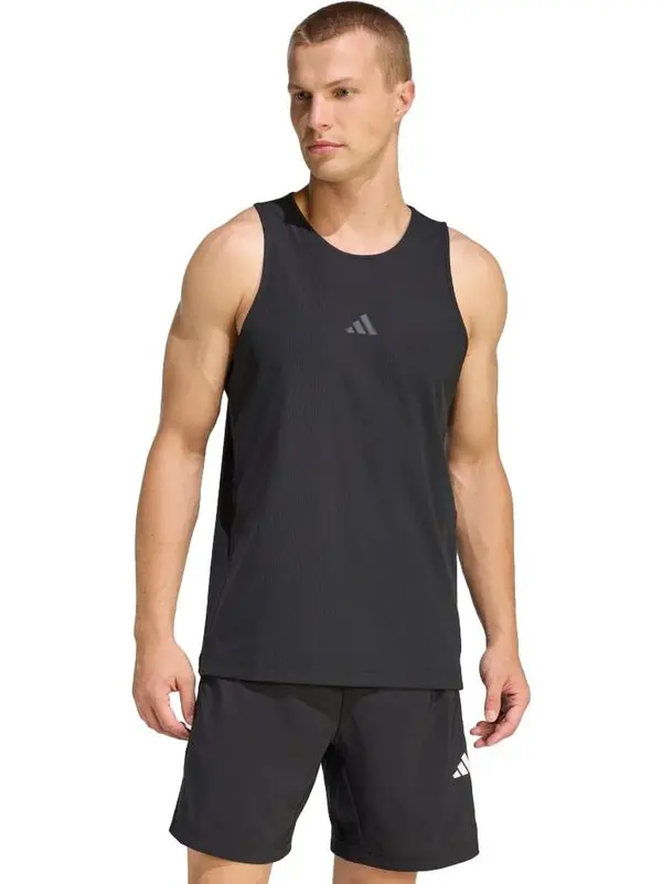 Adidas Puremotion Ribbed Tank Top - Black