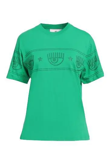 CHIARA FERRAGNI Printed Cotton T-shirt - Green
