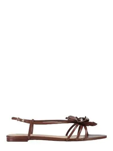 Lola Cruz Leather Sandals - Brown