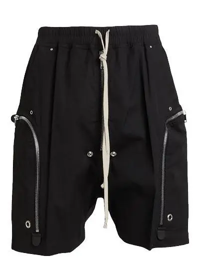 Rick Owens Cotton-blend Casual Shorts - Black