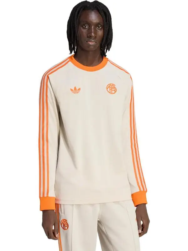 Adidas Fc Bayern Originals Long Sleeve T-shirt - Beige