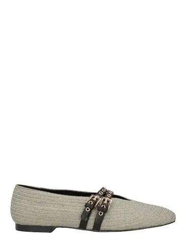 BIBI LOU Textile Ballet Flats - Sage Green