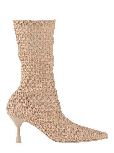Agl Textile Fibers Ankle Boots - Beige