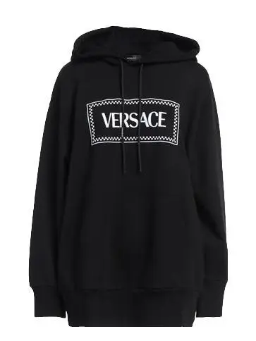 Versace Cotton-blend French Terry Sweatshirt - Black