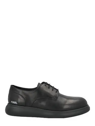 Karl Lagerfeld Granby Lace-up Leather Derby Shoes - Black