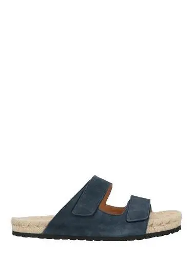 Manebí Leather Espadrille Sandals - Navy