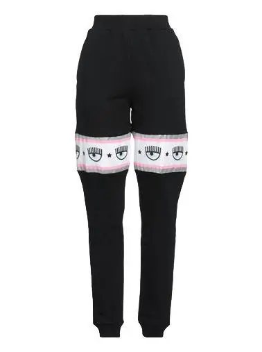CHIARA FERRAGNI Fleece Track Pants - Black