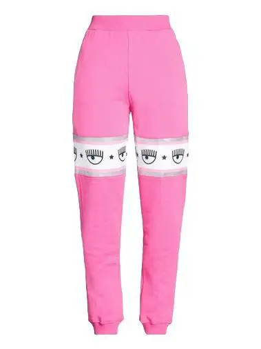 CHIARA FERRAGNI Cotton-elastane Track Pants - Fuchsia