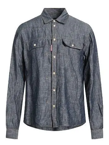 Dsquared2 Denim Shirt Size Cotton, Linen - Blue