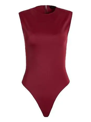 MUGLER Bodysuit In Polyamide And Elastane - Burgundy