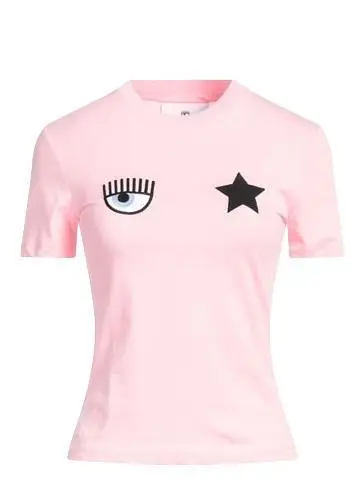 CHIARA FERRAGNI Printed Cotton T-shirt - Pink