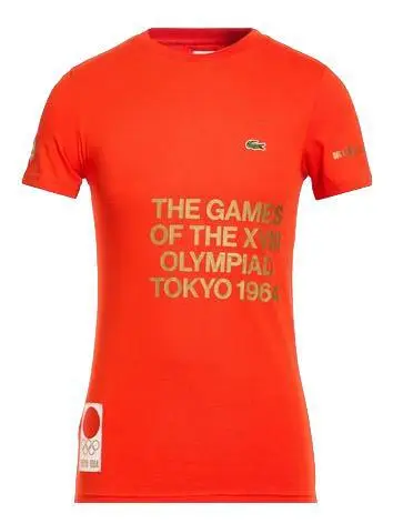 Lacoste Heritage Art & Design Of The Olympic Games T-shirt Size Cotton, Polyester - Tomato Red