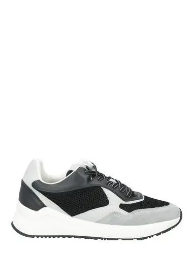 CERRUTI 1881 Leather And Textile Low-top Sneakers - Black