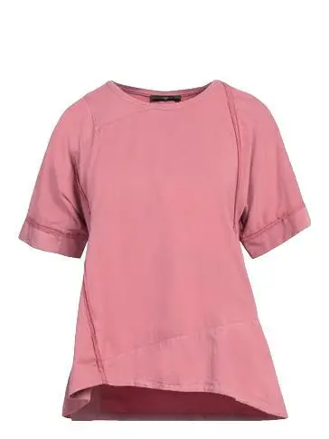 High T-shirt In Cotton And Elastane - Pink