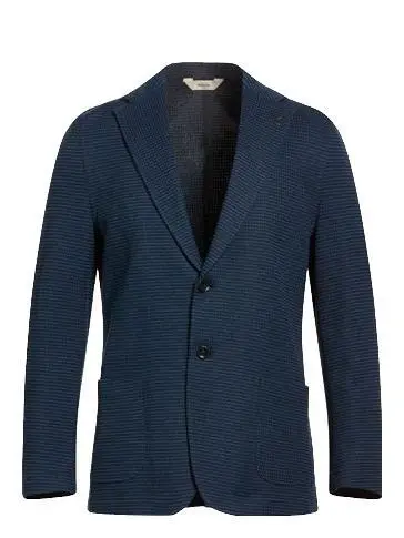 PAOLONI Jacquard-knit Blazer - Blue