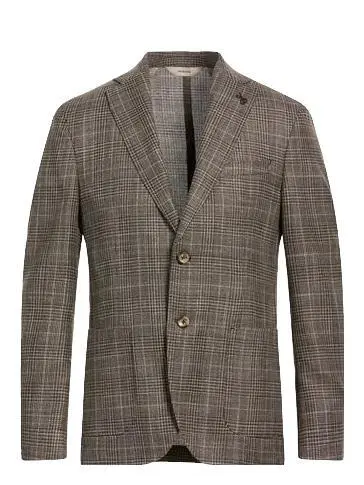 PAOLONI Blazer Size Virgin Wool, Silk, Linen - Black