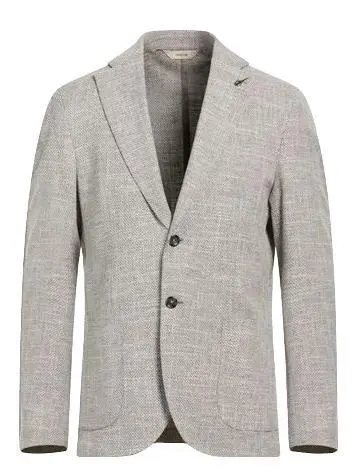 PAOLONI Blazer Light Size Cotton, Viscose, Linen, Elastane - Grey