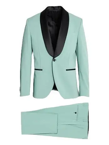 MANUEL RITZ Suit Light Size Polyester, Viscose, Elastane - Green