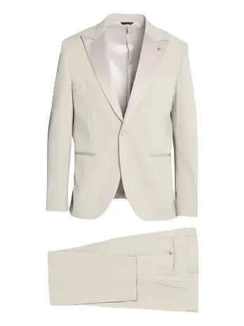 MANUEL RITZ Suit Size Polyester, Viscose, Elastane - Beige