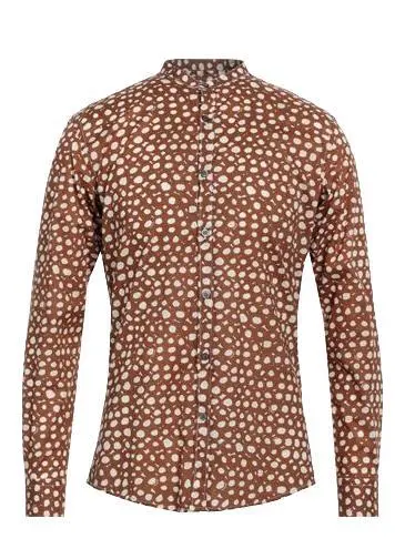 DANIELE ALESSANDRINI Shirt Size Cotton - Brown