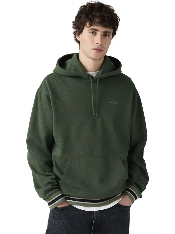 LEVI'S Hooded Sweatshirt - Duffel Green Heather