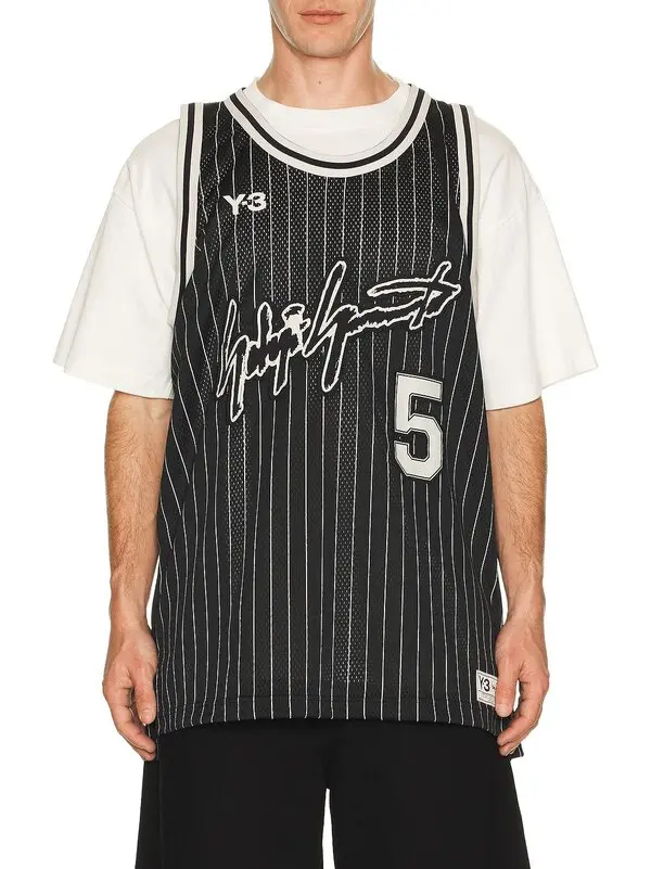 Y3 Elite 5 Bball Jersey - Black