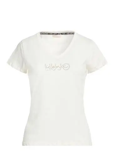 LIU •JO T-shirt With Appliqués - White