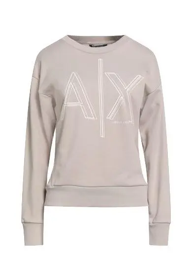 Armani Exchange Sweatshirt In Cotton, Polyester, And Elastane - Beige